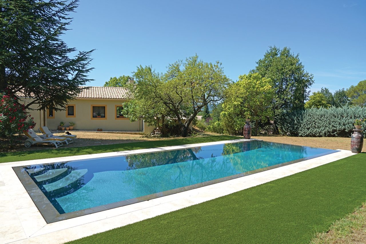 Galerie piscine à bords miroir - Diffazur